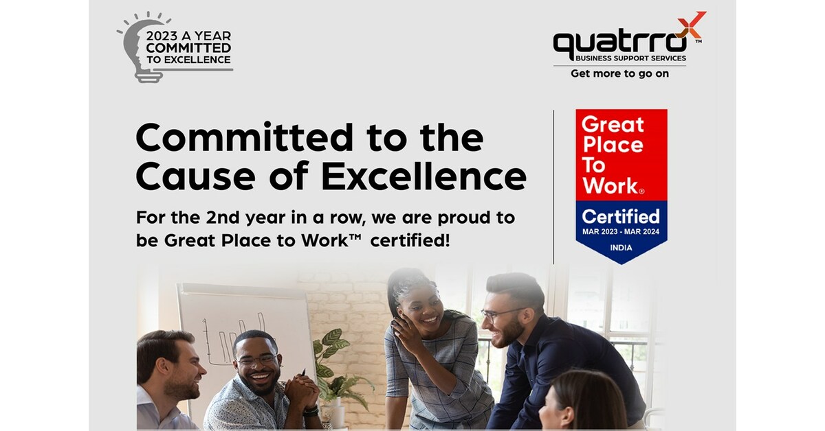 Quatrro Business Support Services is Great Place to Work™ Certified for ...