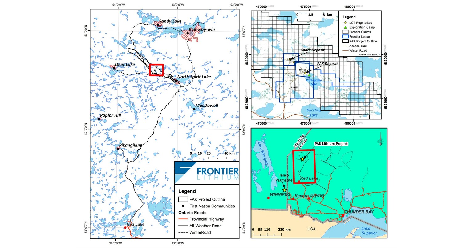 FRONTIER LITHIUM ANNOUNCES EXPANSION OF SPARK DEPOSIT - 18.8 Mt IN ...