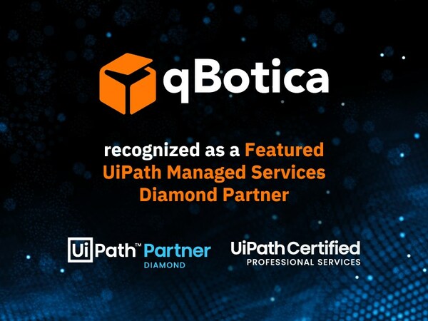 qBotica Named a UiPath Featured Diamond Partner