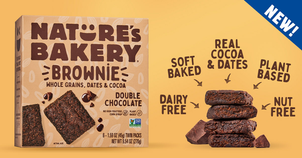 NATURE'S BAKERY INTRODUCES NUT-FREE, PLANT-BASED BROWNIE