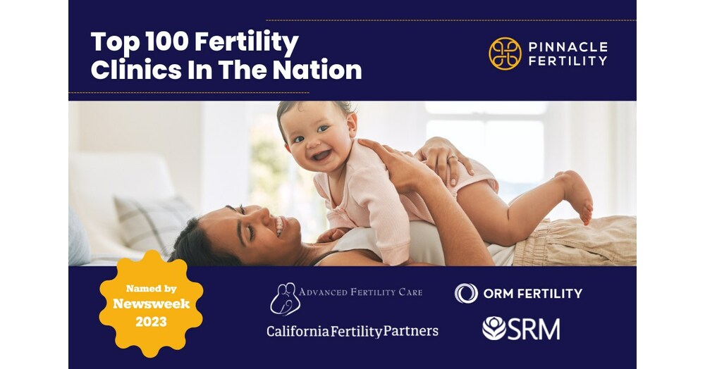 PINNACLE FERTILITY CLINICS RANK IN THE TOP 100 FERTILITY PROGRAMS IN THE NATION