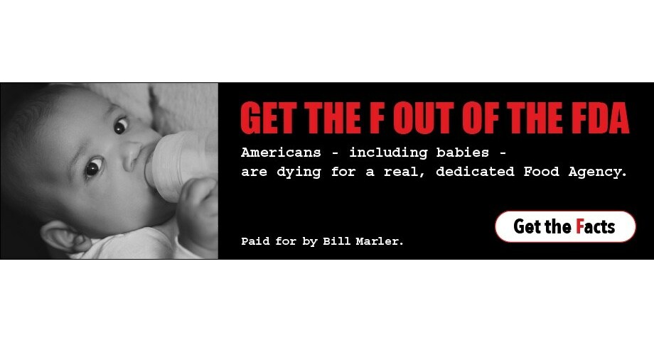 "GET THE F OUT OF THE FDA" Advertising Campaign Calls for New Food ...