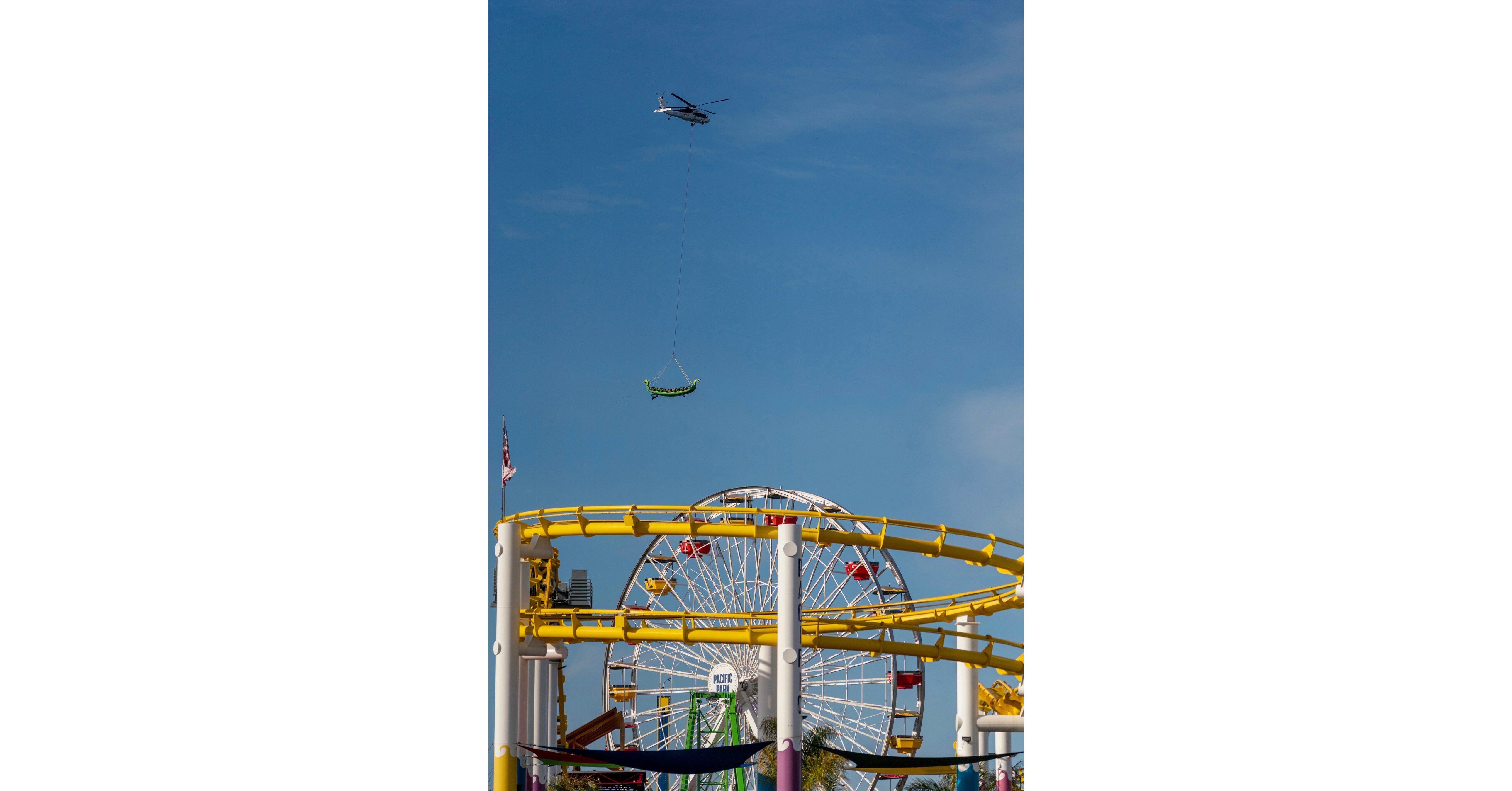 Pacific Park Retires Original Sea Dragon Via Helicopter, Debuts All-New ...
