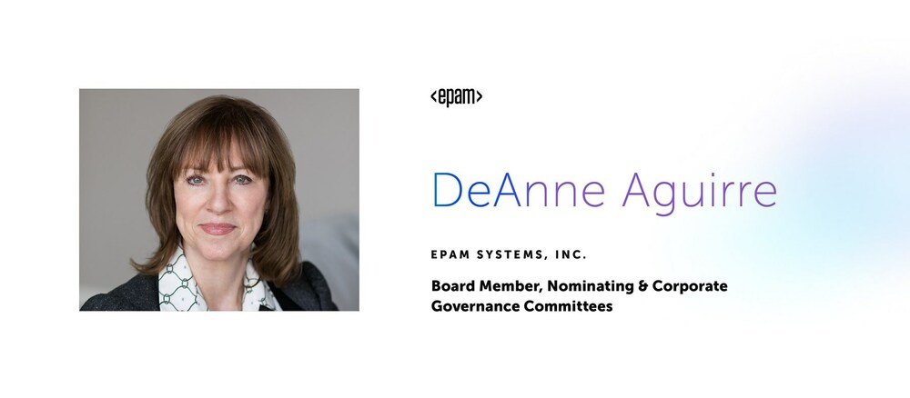 EPAM Welcomes DeAnne Aguirre to its Board of Directors