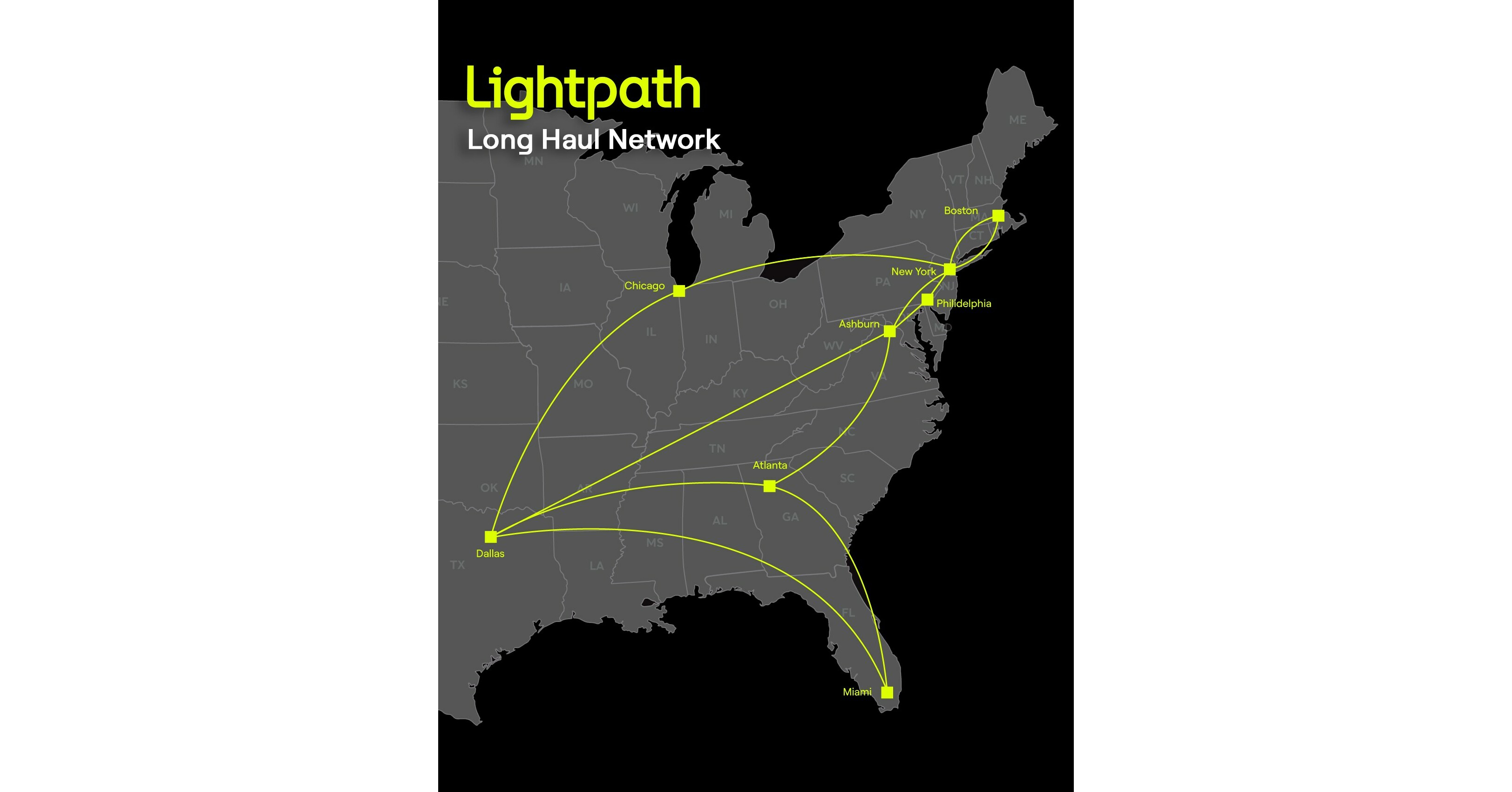 Lightpath Announces Enhanced National Long-Haul Network
