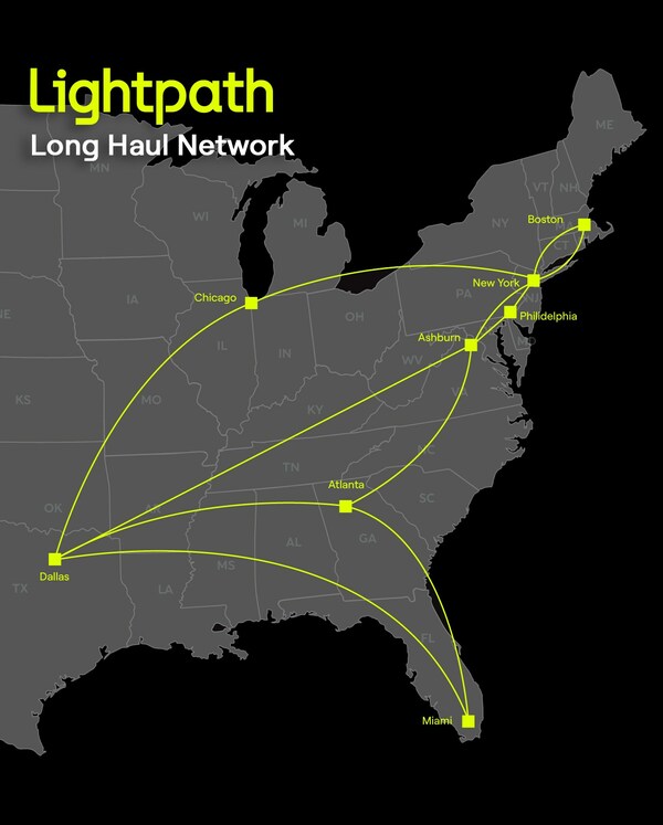 Lightpath Announces Enhanced National Long-Haul Network