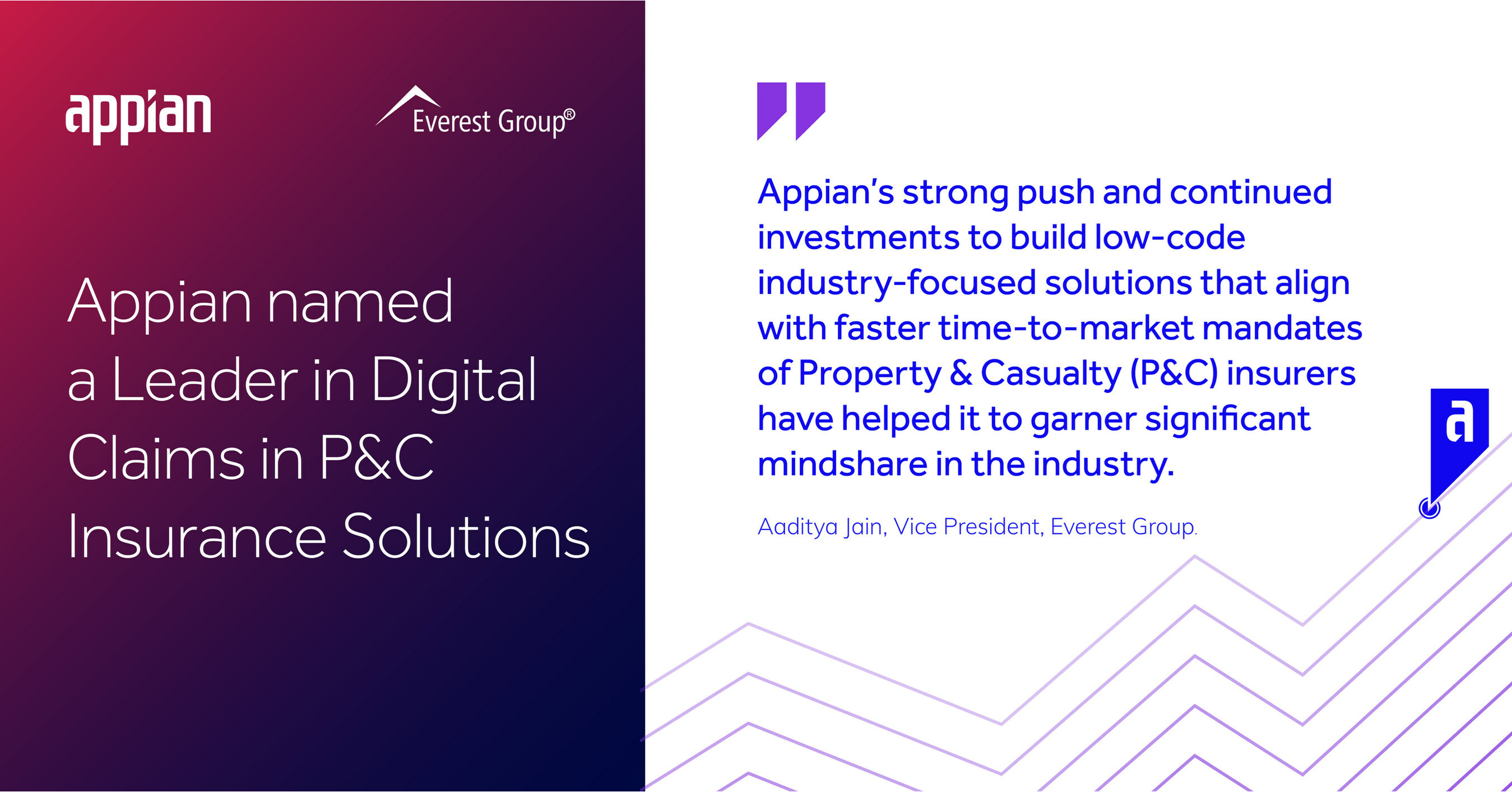 Appian Named a Leader in Everest Group's Digital Claims in Property and Casualty Insurance PEAK ...