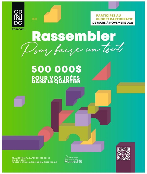 500 000 $ pour réaliser des idées en projets de quartier