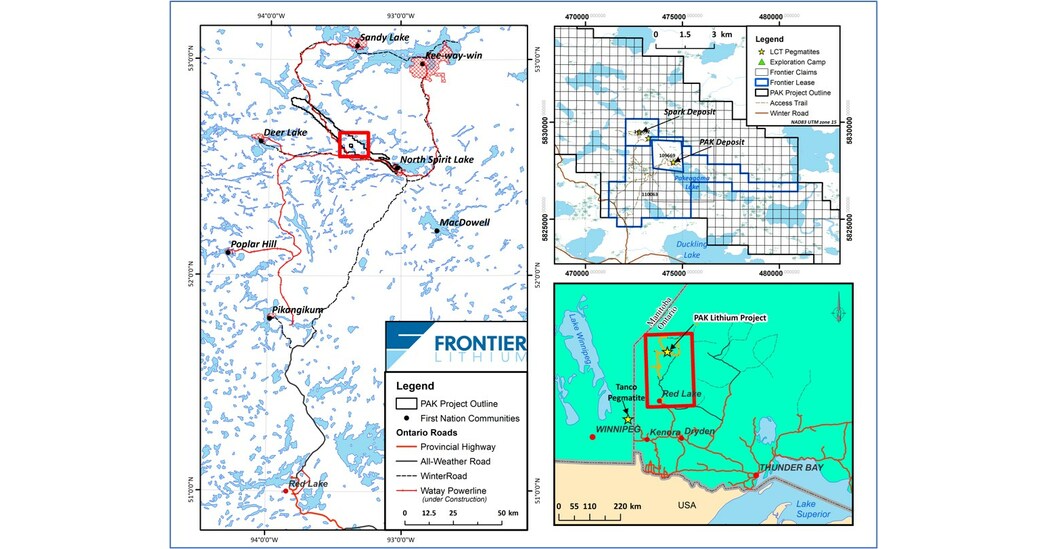 Frontier Lithium to drill untested Bolt Pegmatite