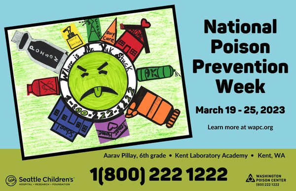 Washington Poison Center Announces 2023 Poison Prevention Poster ...