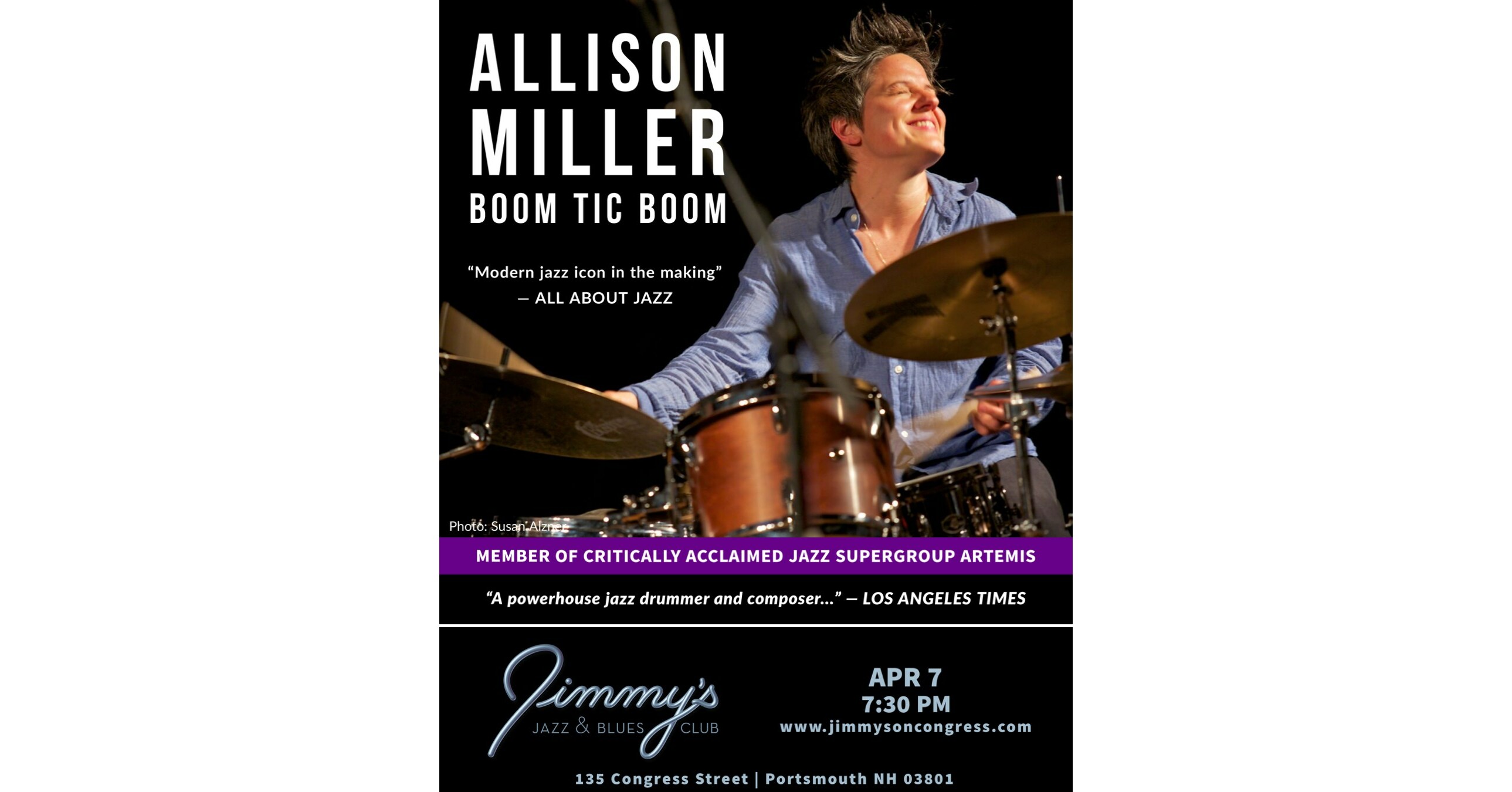 Jimmy's Jazz & Blues Club Features Renowned & Prolific Jazz Drummer and ...