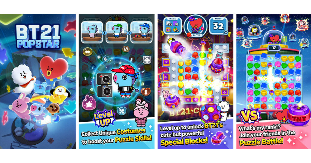 WEMADE PLAY - Mobile Puzzle Game 'BT21 Pop Star', Launching its Global ...