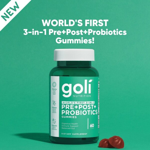 Goli® Nutrition Announces Launch of the World's First 3-in-1 Pre+Post ...
