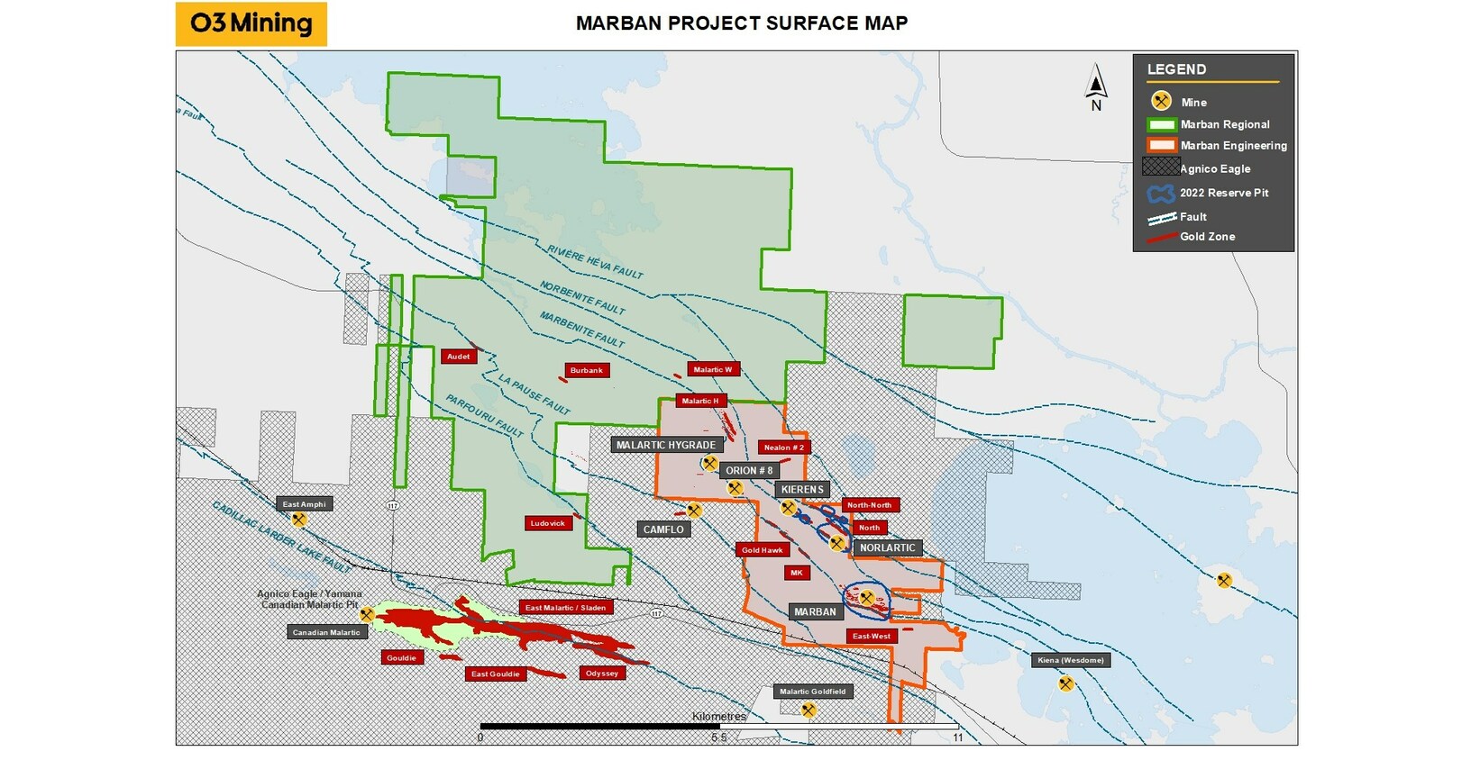 O3 Mining Initiates Drilling at Upper Camflo and Orion, Marban Project ...