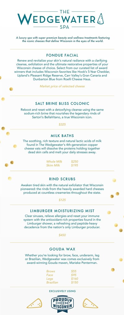 Wisconsin Opens First-Ever Cheese-Themed Luxury Spa