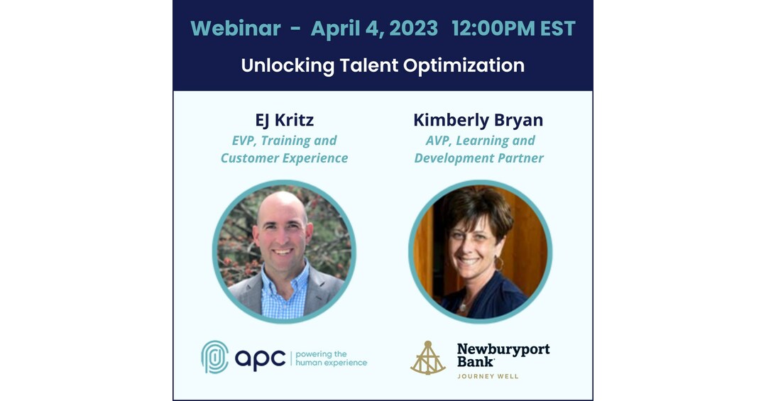 apc and Newburyport Bank to Share Talent Optimization Tactics in Upcoming Webinar