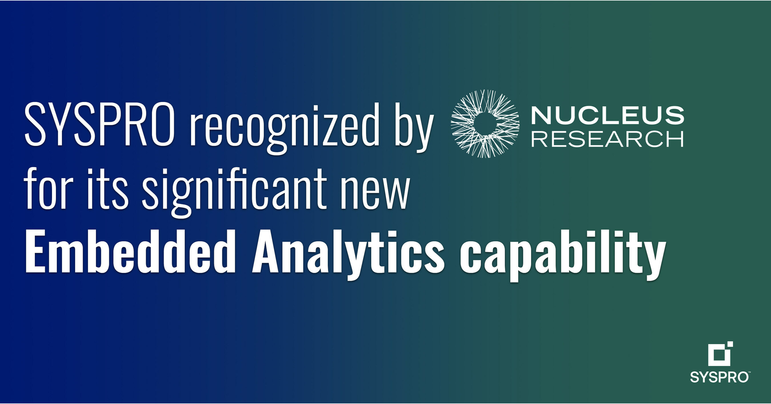 New Analyst Report Details How SYSPRO Embedded Analytics Increases ...