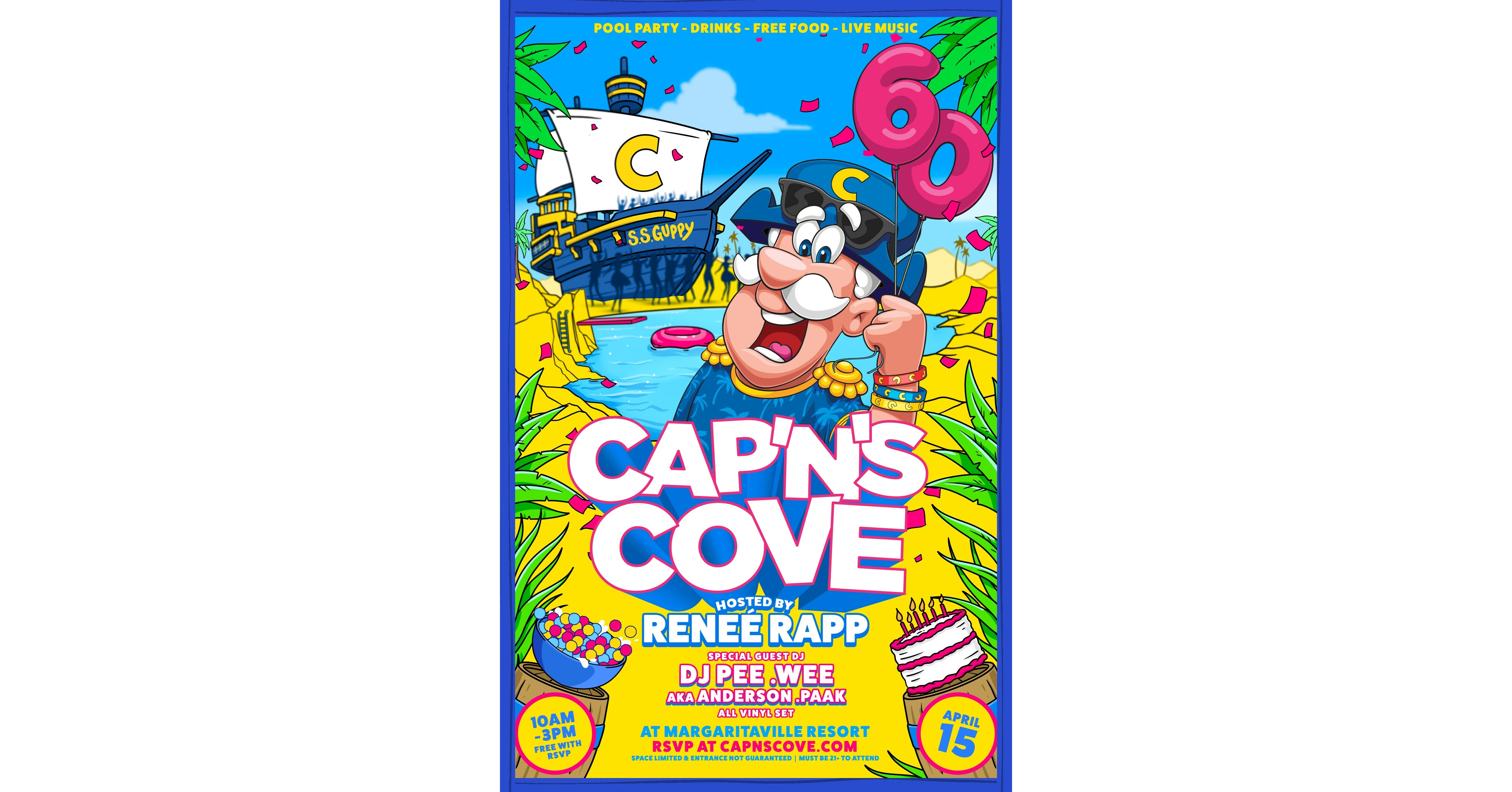 Cap'n Crunch is Setting Sail for Coachella Valley for his Epic Birthday ...