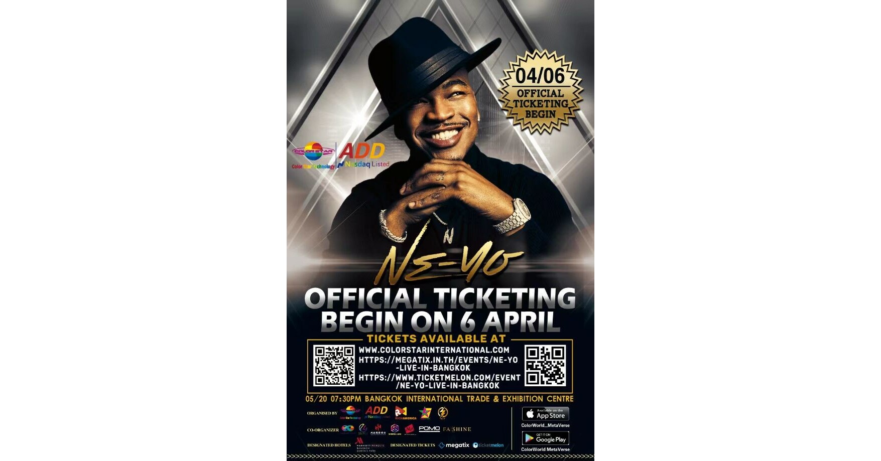 Ne-Yo's Concert in Thailand Officially Begins Ticket Sales; Feel the ...