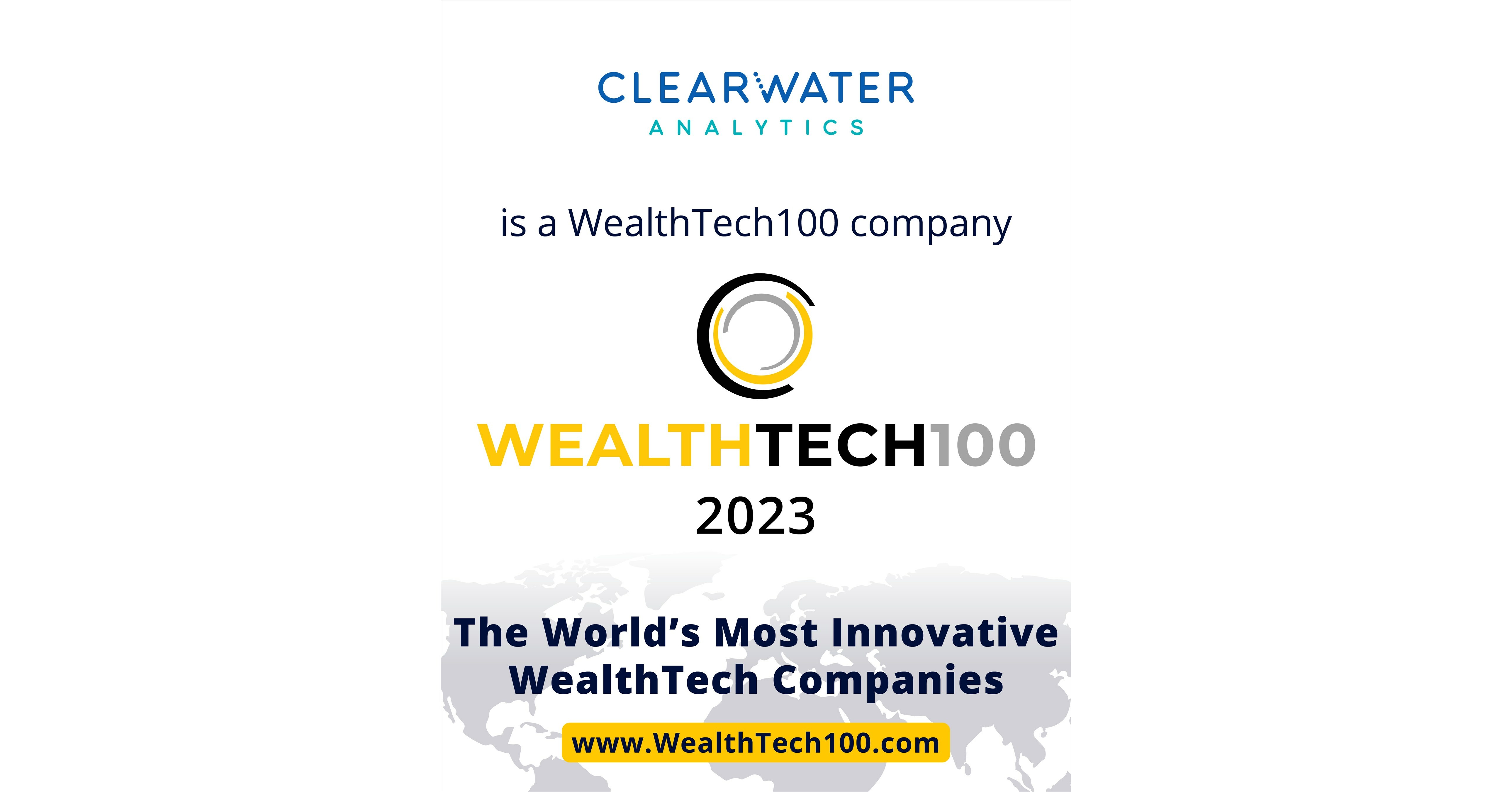 Clearwater Analytics Named to 2023 WealthTech100