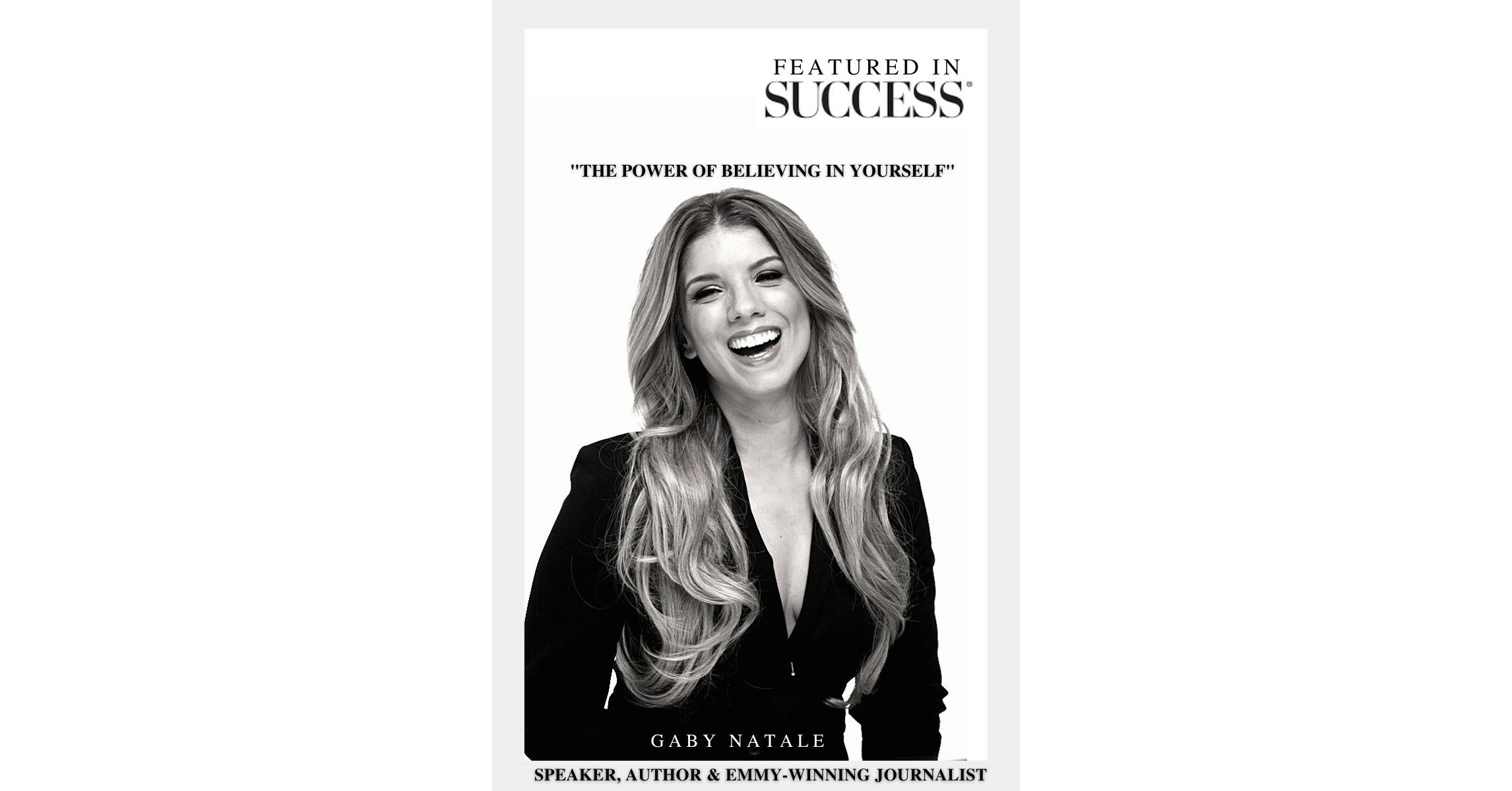 Top Latina Speaker Gaby Natale Featured in Success Magazine