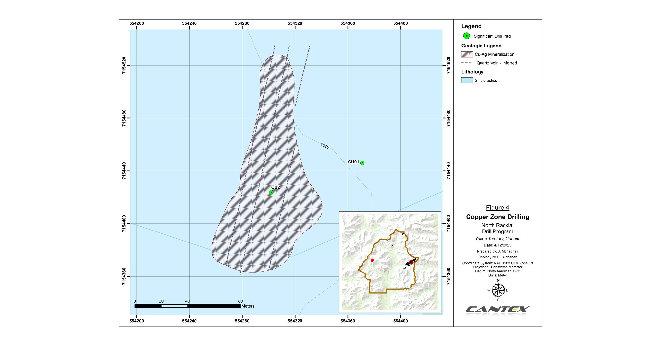 CANTEX EXTENDS STRIKE LENGTH TO 2,350 METRES AND CONFIRMS ELEVATED ...