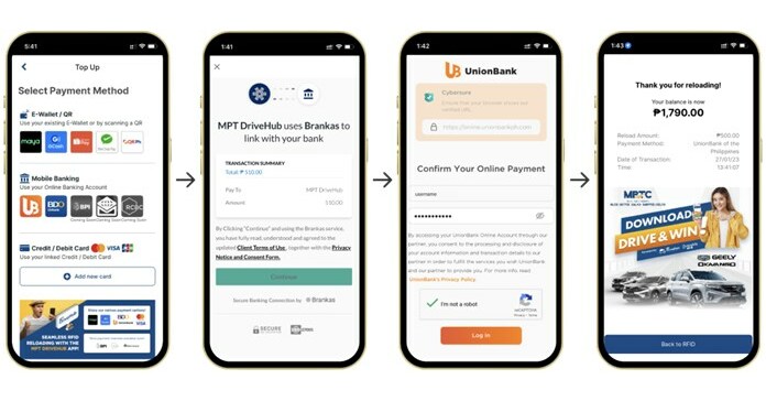 Brankas and MPT Mobility enable instant toll reloading in the ...