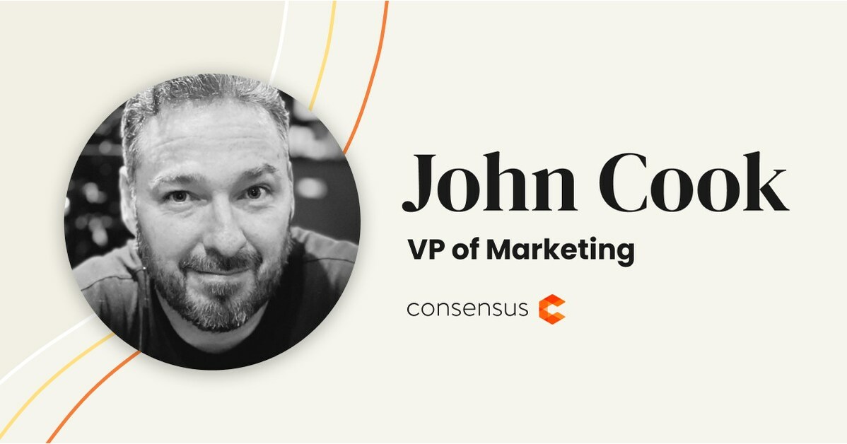John Cook Appointed VP of Marketing at Consensus, the Leader in Demo ...