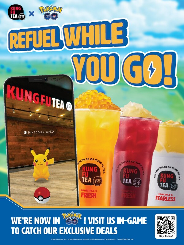 KUNG FU TEA ANNOUNCES PARTNERSHIP WITH NIANTIC AND POKÉMON GO
