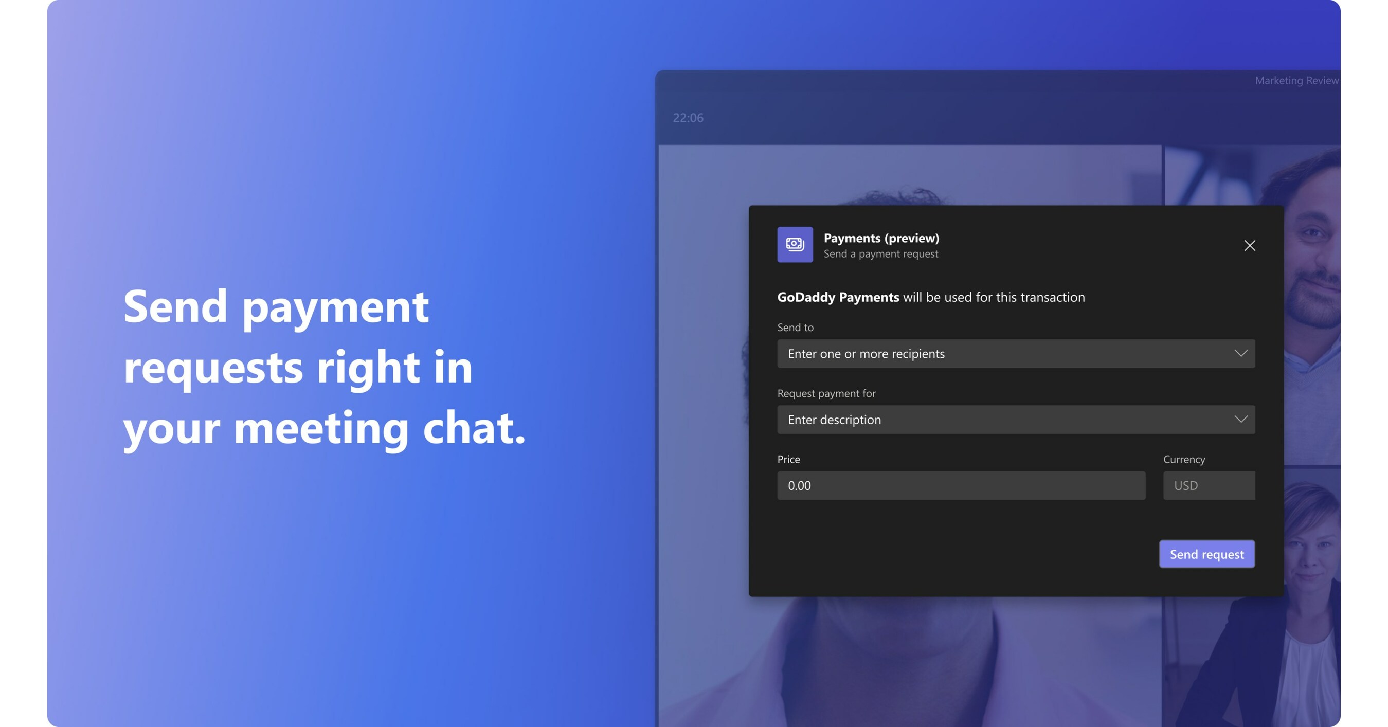 Microsoft Teams Up with GoDaddy to Enable Payments Over Virtual Meetings