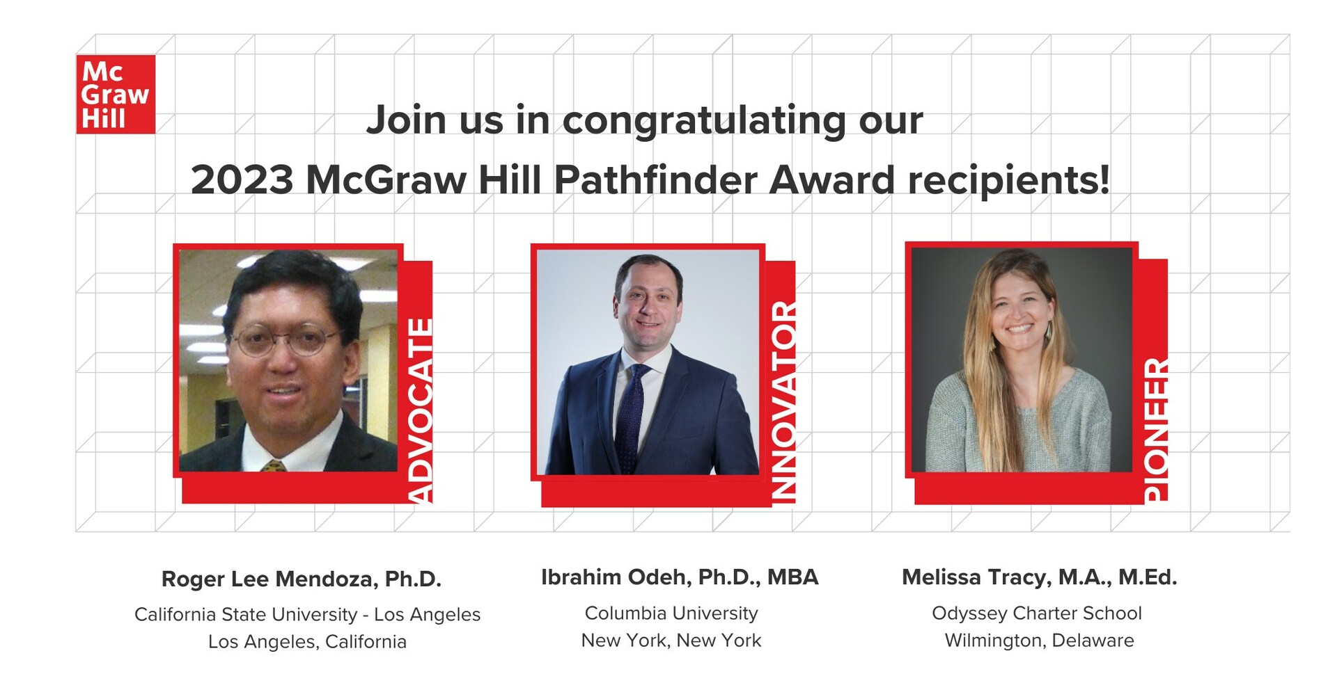 Three Inspiring Educators Chosen as Winners of Inaugural McGraw Hill ...