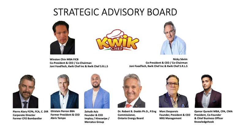 Kwik Chef ™ Inc. Announces Strategic Advisory Board Nominations - Worldwide Patented Technology ...
