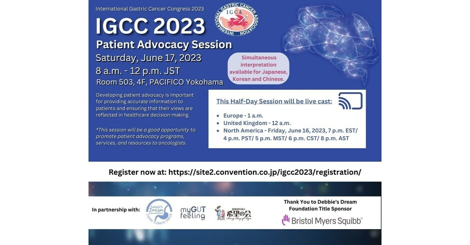 Debbie's Dream Foundation: Curing Stomach Cancer Joins the 15th Annual International Gastric ...