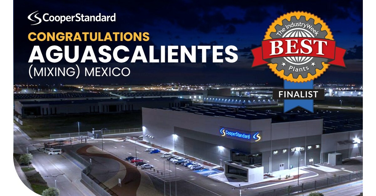 Cooper Standard Named a Finalist for IndustryWeek's Best Plants Award