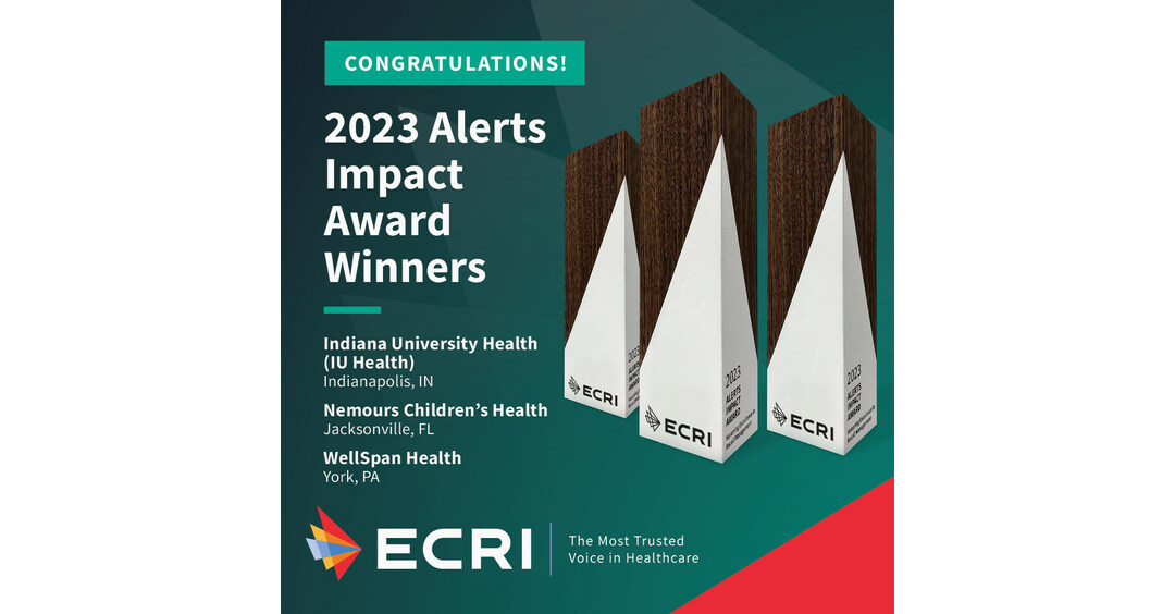 ECRI Announces Recipients of 2023 Alerts Impact Award
