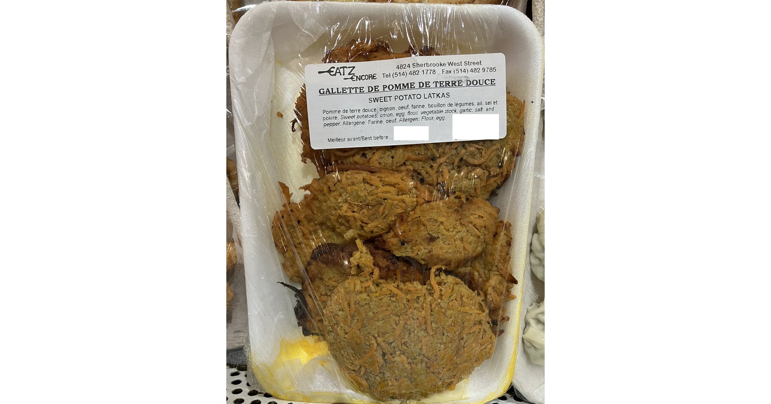 Présence non déclarée de certains allergènes dans divers plats cuisinés ...