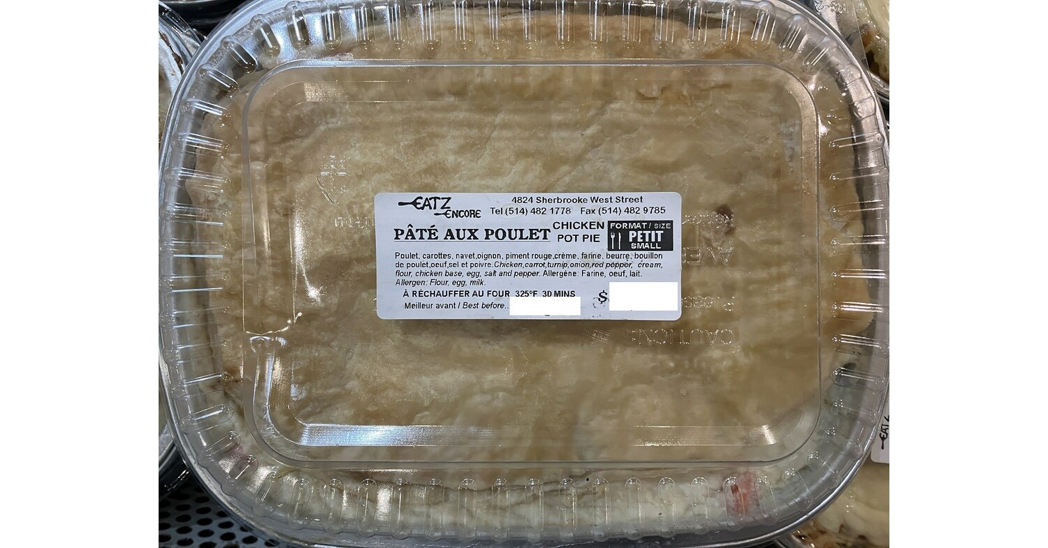 Présence non déclarée de certains allergènes dans divers plats cuisinés ...