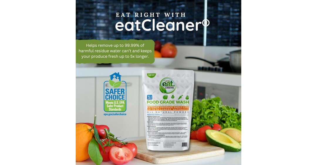 eatCleaner® Fruit and Veggie Wash Receives EPA Safer Choice Label