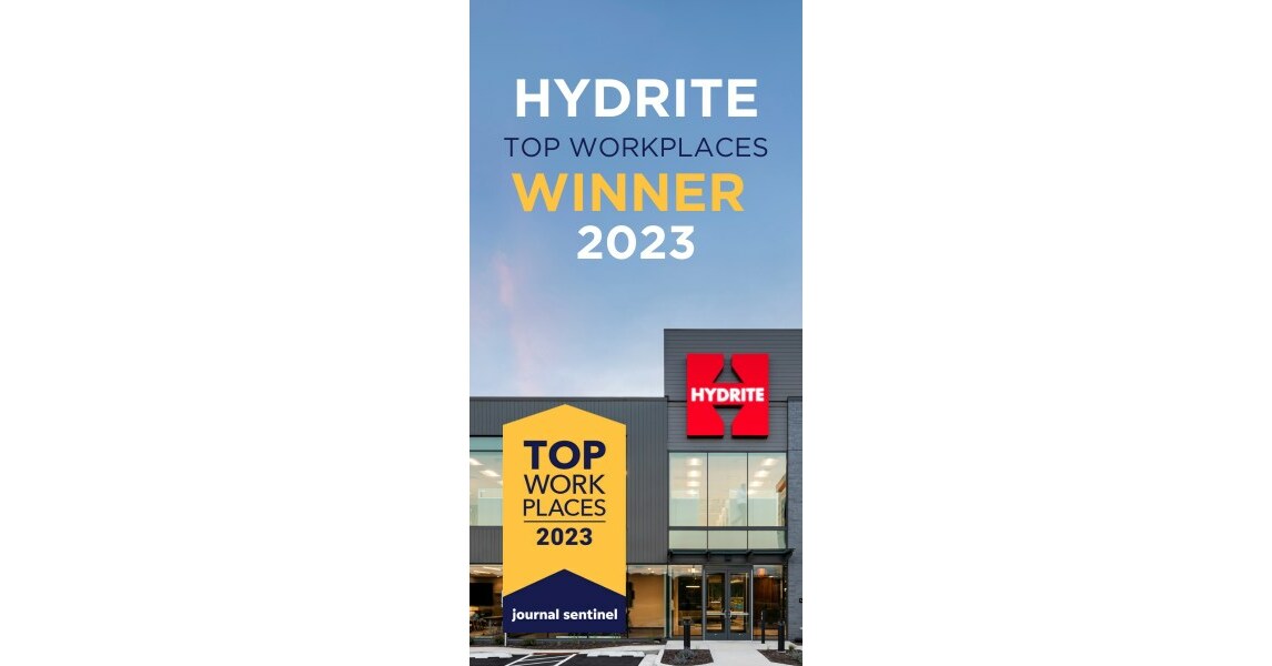 Hydrite® Named Winner of 2023 Top Workplaces Award