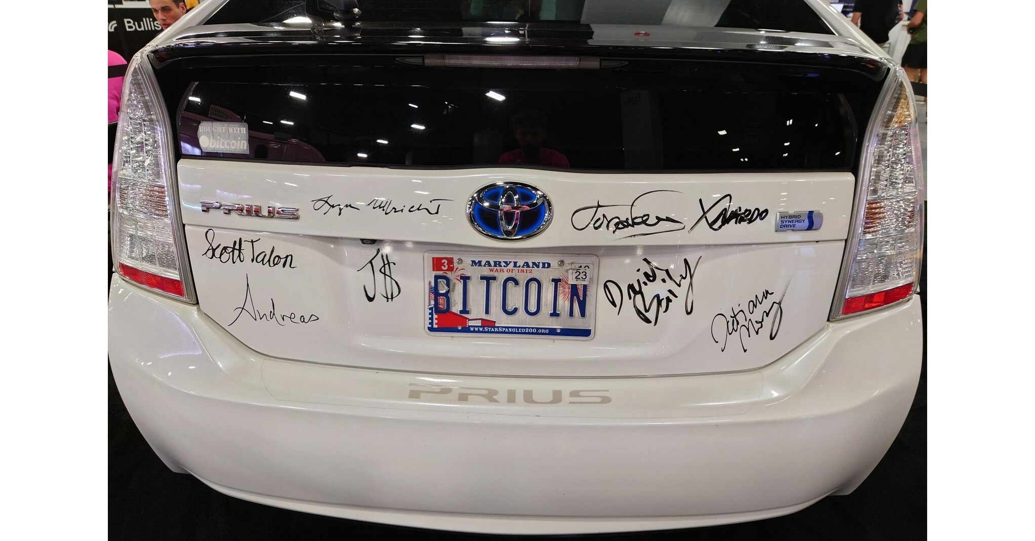 Bitcoin Legends Make Their Mark On The First Bitcoin Car, The $48M Prius