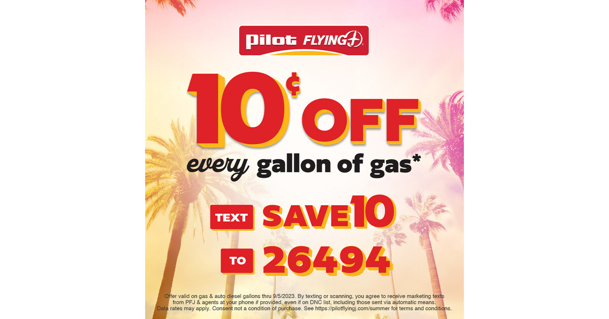 Pilot Flying J revs up for a 10 out of 10 summer with giveaway, gas ...