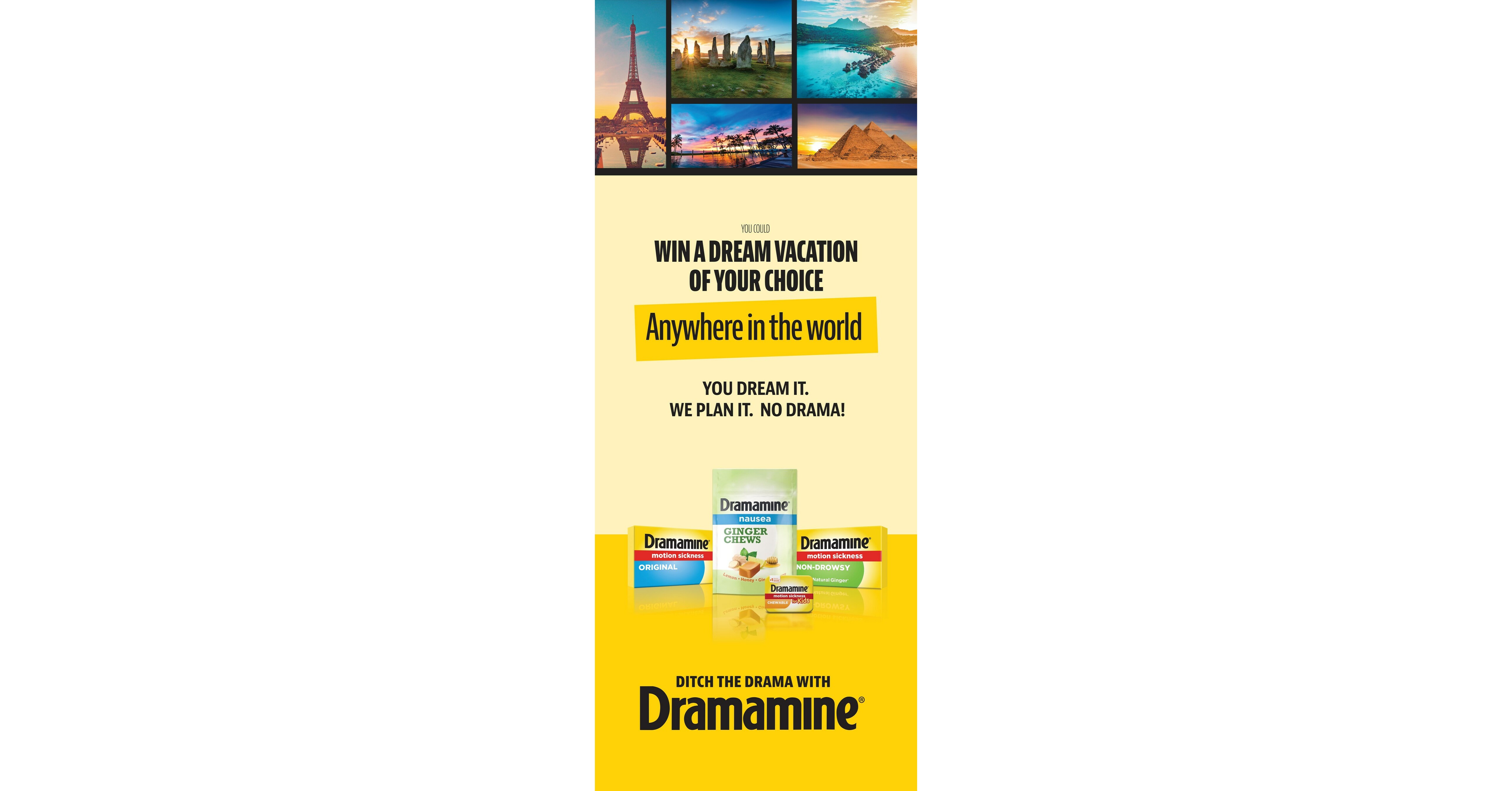 Dramamine® Eases Americans' Travel Woes with 'Ditch the Drama ...