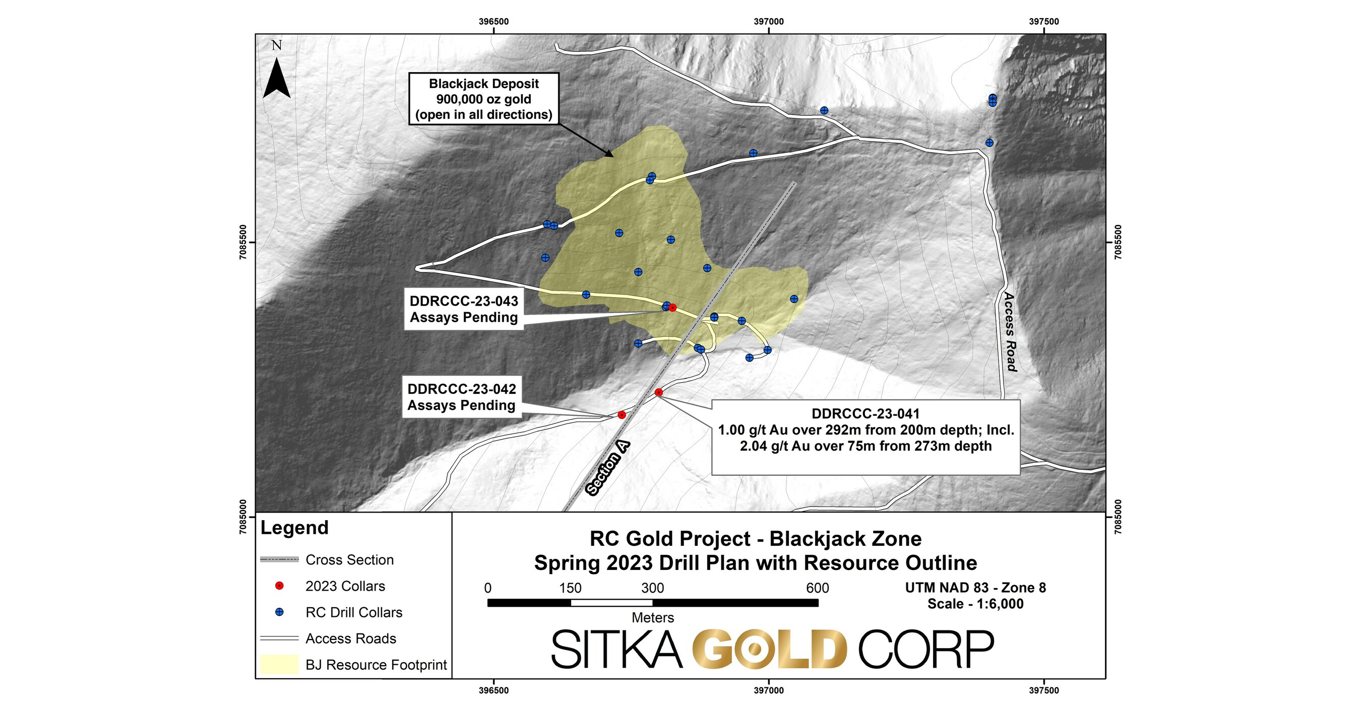 Sitka Drills 292.0 m of 1.00 g/t Gold Including 75.0 m of 2.04 g/t Gold at Its RC Gold Project ...