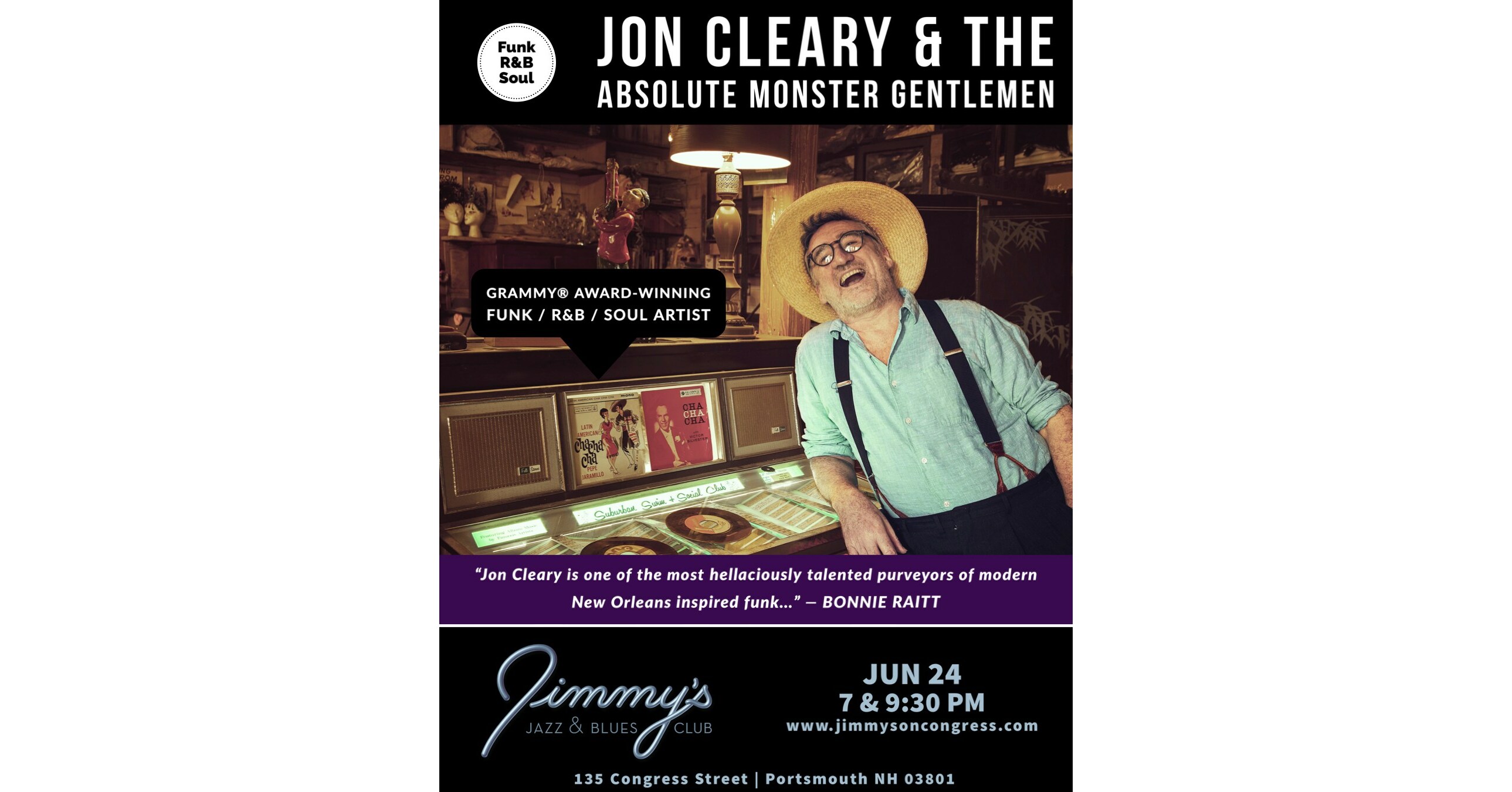 Jimmy's Jazz & Blues Club Features GRAMMY® Award-Winning Funk, R&B, and ...