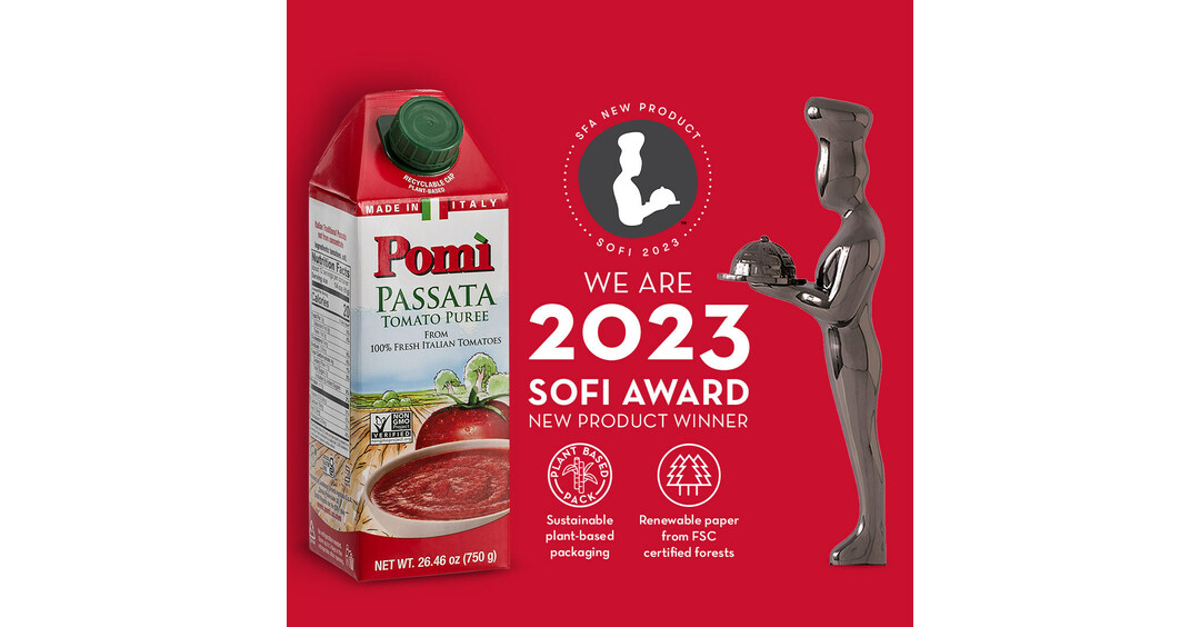 Pomi Tomato Passata Wins sofi™ New Product Award in Sauces