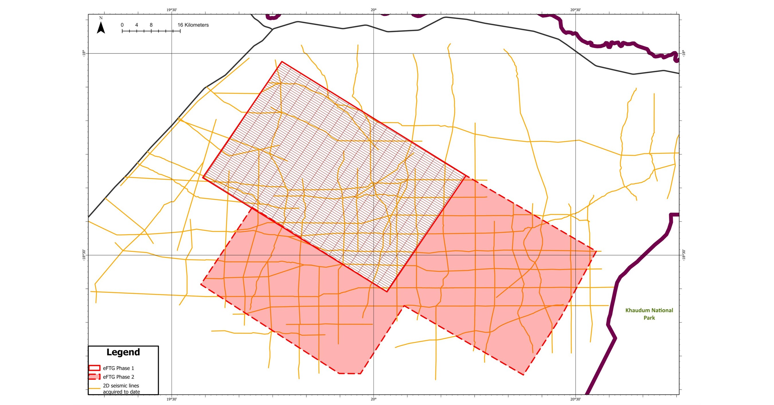 RECONAFRICA COMPLETES TWO PHASES OF eFTG & 2D SEISMIC PROGRAM