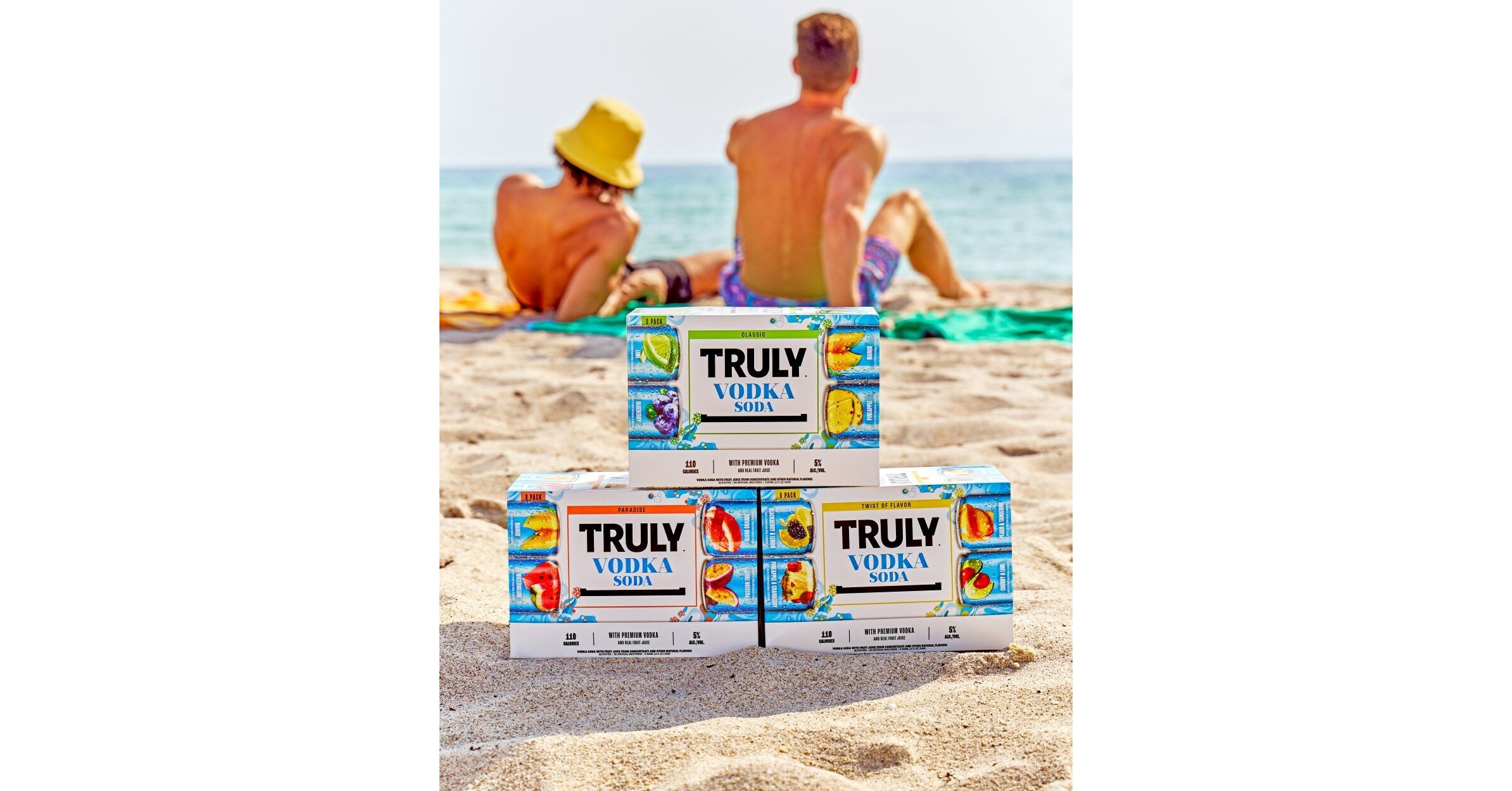 Truly Vodka Soda with Six-Times-Distilled Premium Vodka and Real Fruit ...