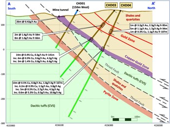 PAN GLOBAL INTERSECTS HIGH GOLD GRADES AND COPPER MINERALIZATION NEAR ...