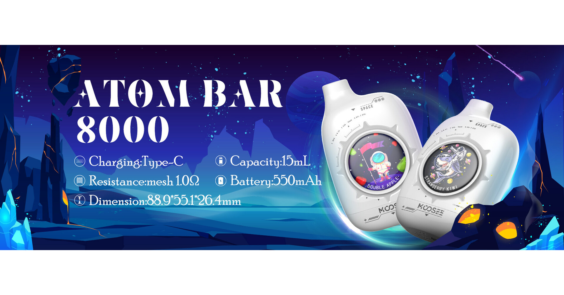 MOOSEE to Showcase Innovative ATOM BAR 8000 at the World Vape Show in Dubai