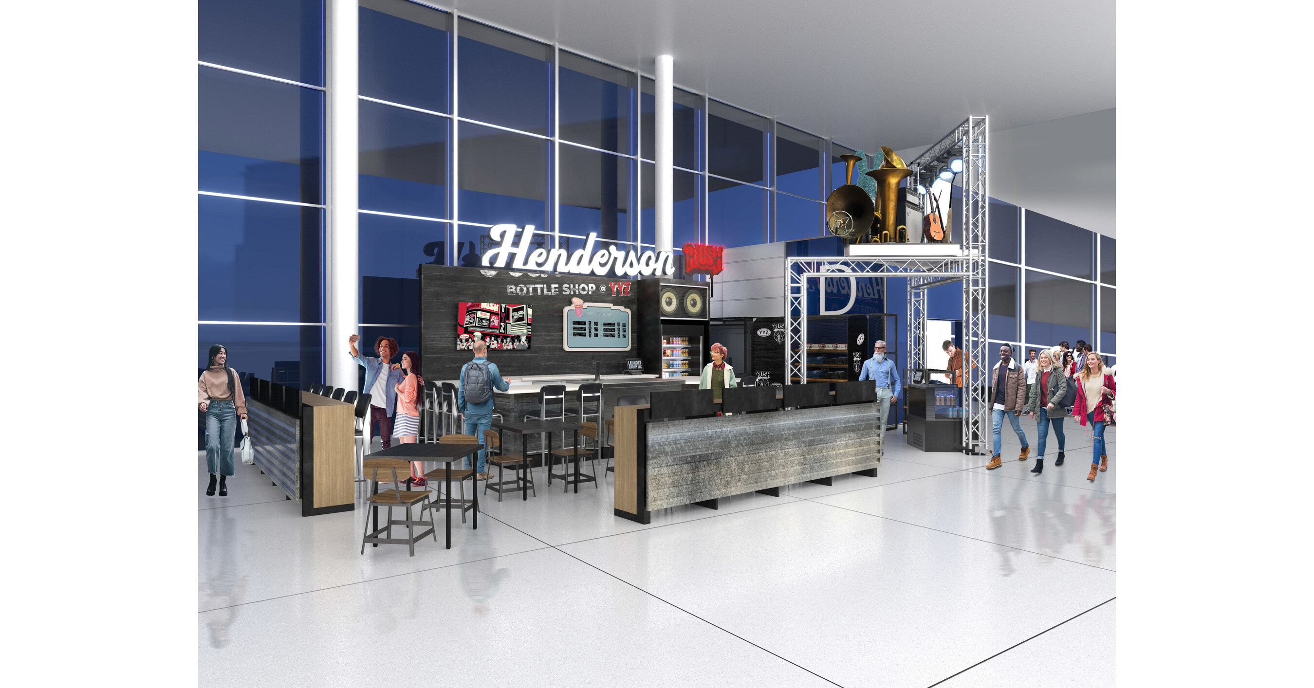 HMSHost s'associe à Henderson Brewing Company et RUSH pour ouvrir un ...